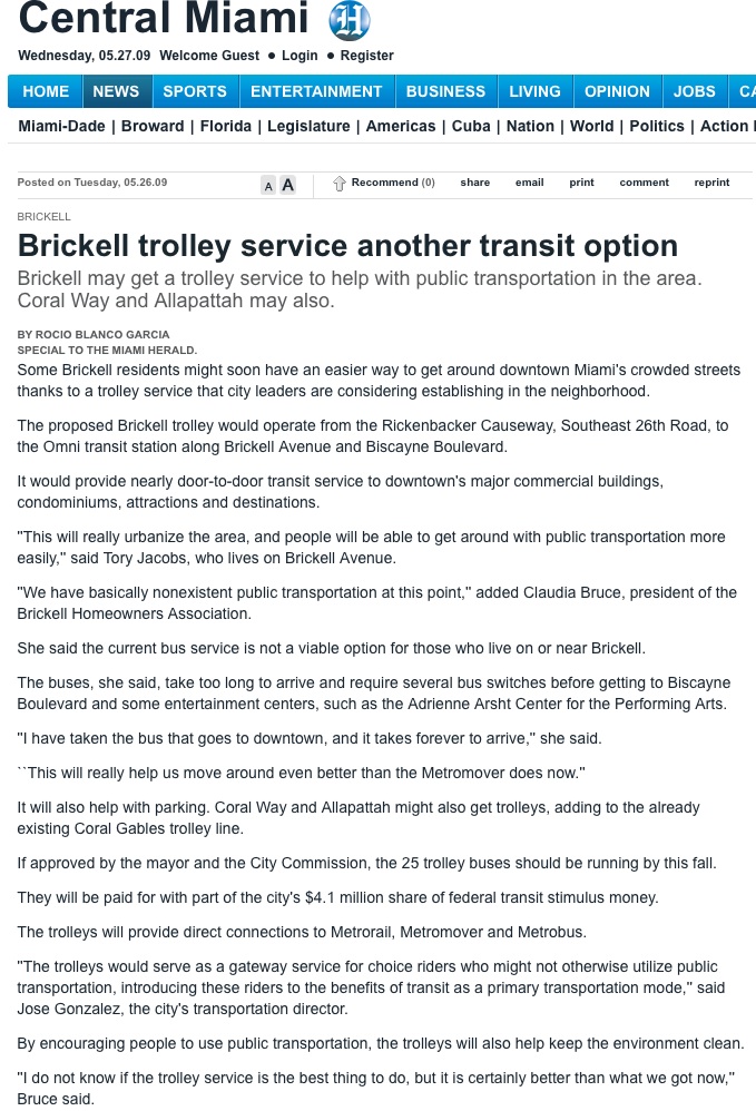 Will The Brickell Trolley Finally Take Off?